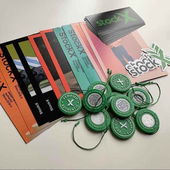 StockX | Accessories | 2 Sets Authentic Uncut Stockx Tag Sticker Card ...
